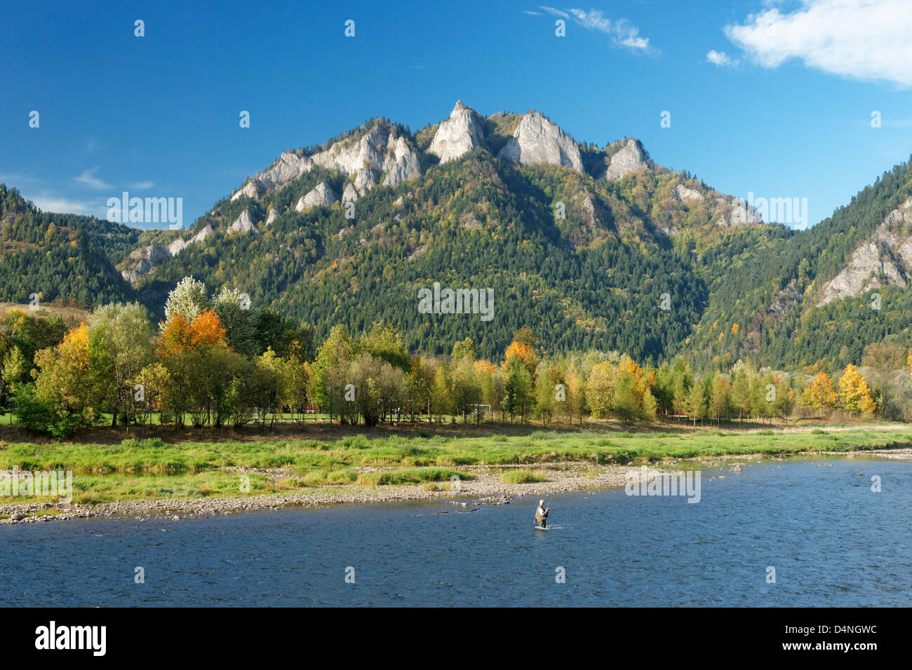 The Dunajec River and the Three Crowns (Trzy Korony) in the Pieniny ...