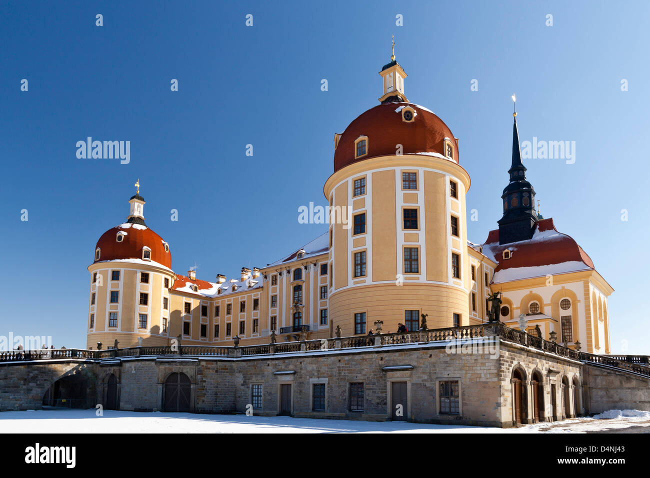 Moritzburg castle in winter - Saxonia, Germany, Europe Stock Photo - Alamy