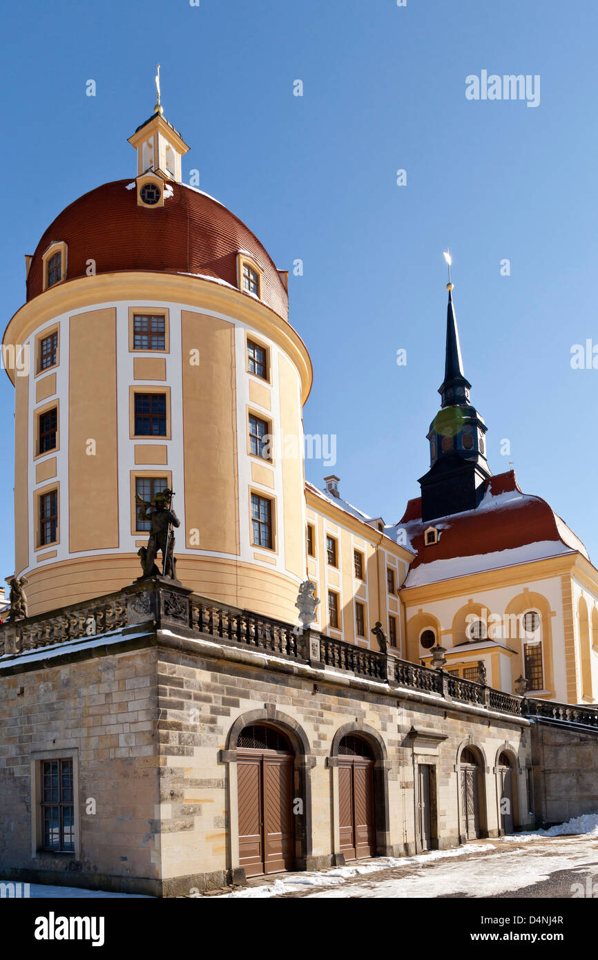 Moritzburg castle in winter - Saxonia, Germany, Europe Stock Photo - Alamy