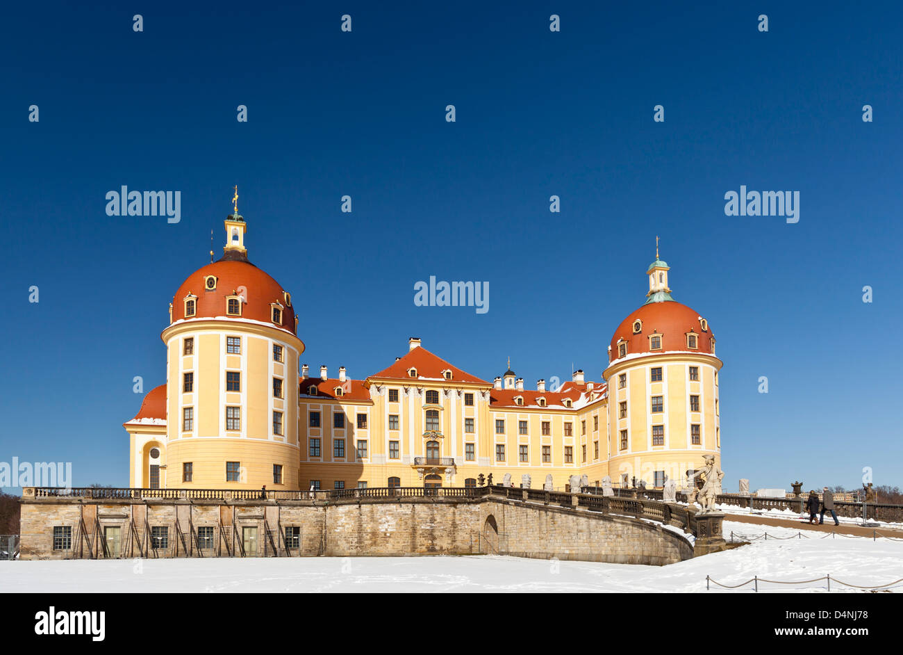 Moritzburg castle in winter - Saxonia, Germany, Europe Stock Photo - Alamy