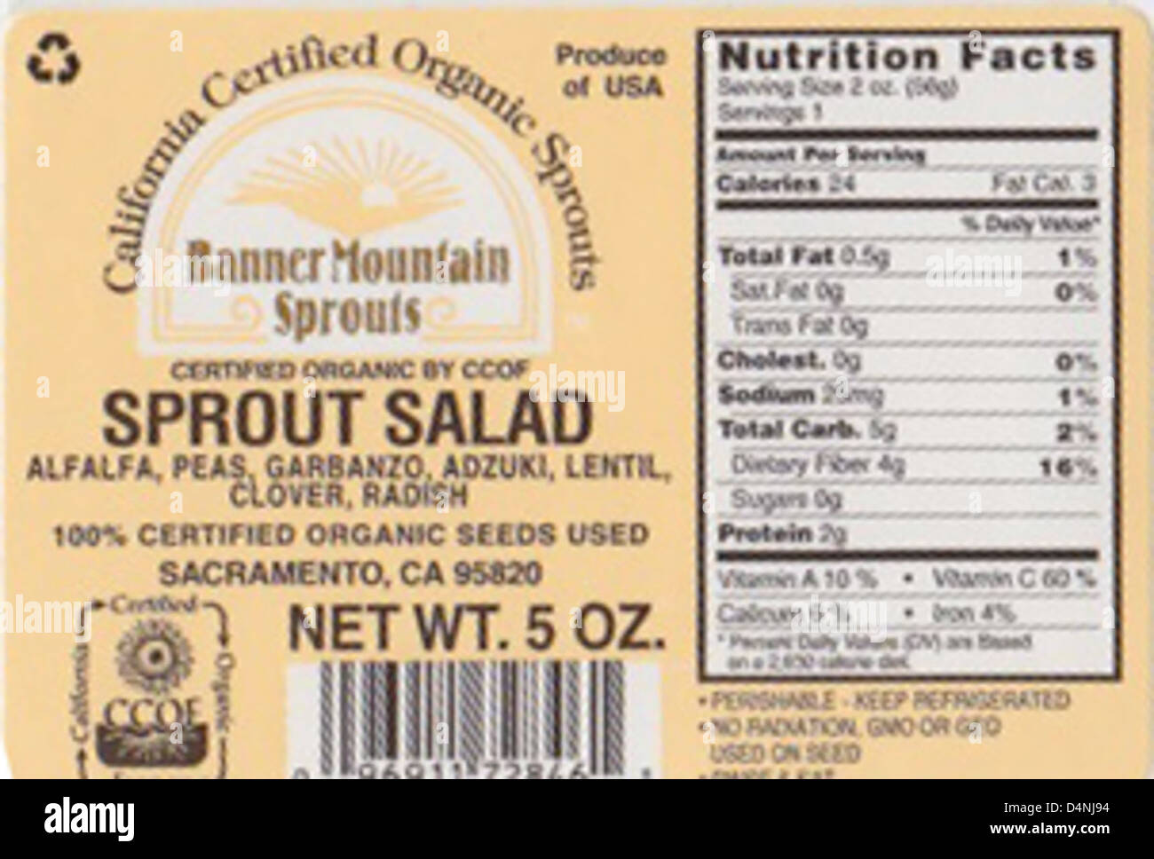 The recall of certain Sprouts products is due to potential ...