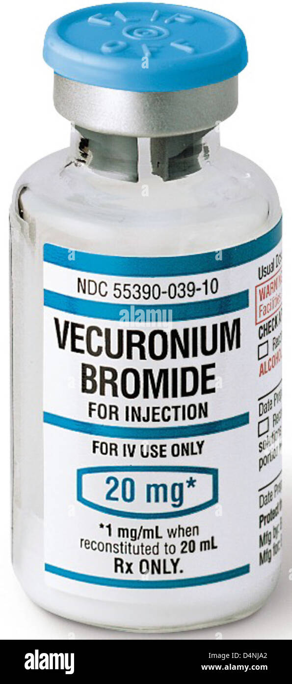RECALLED - Vecuronium Bromide Injection Stock Photo - Alamy