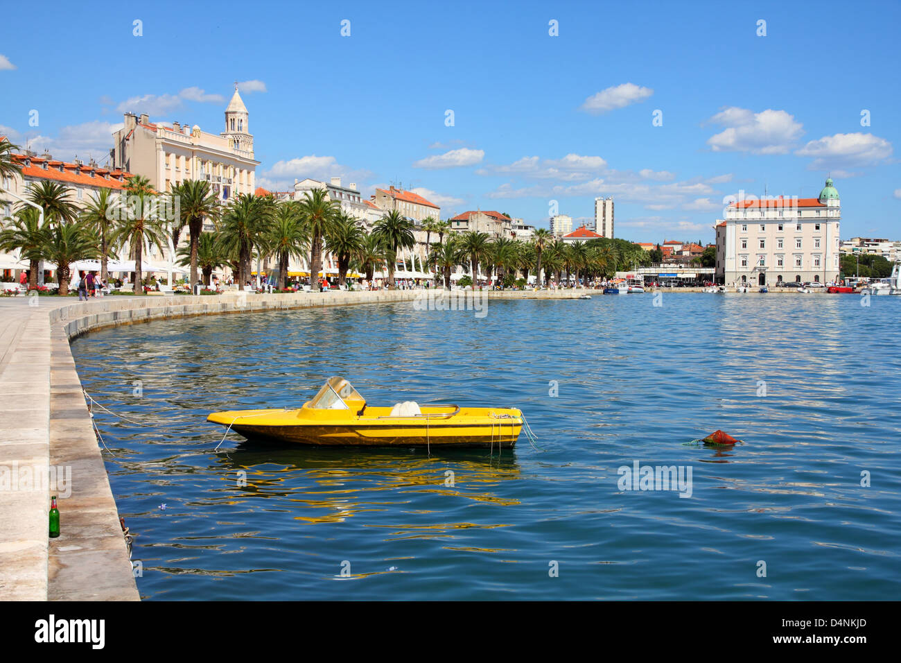Croatia - Split in Dalmatia. Old town - famous UNESCO World Heritage ...