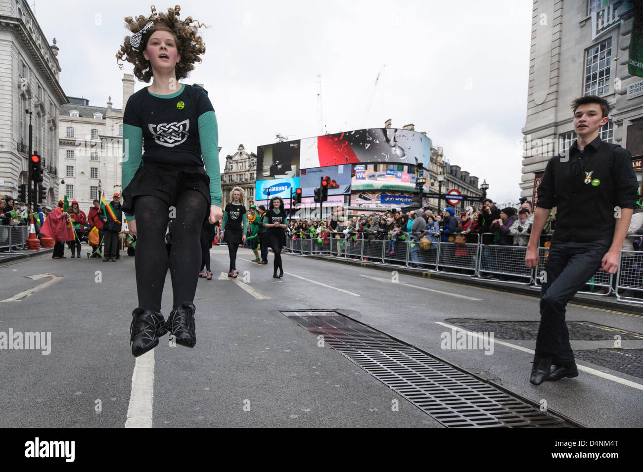 Traditional Irish Dancing on the St Patrick's Day Parade on 17/03/2013 ...