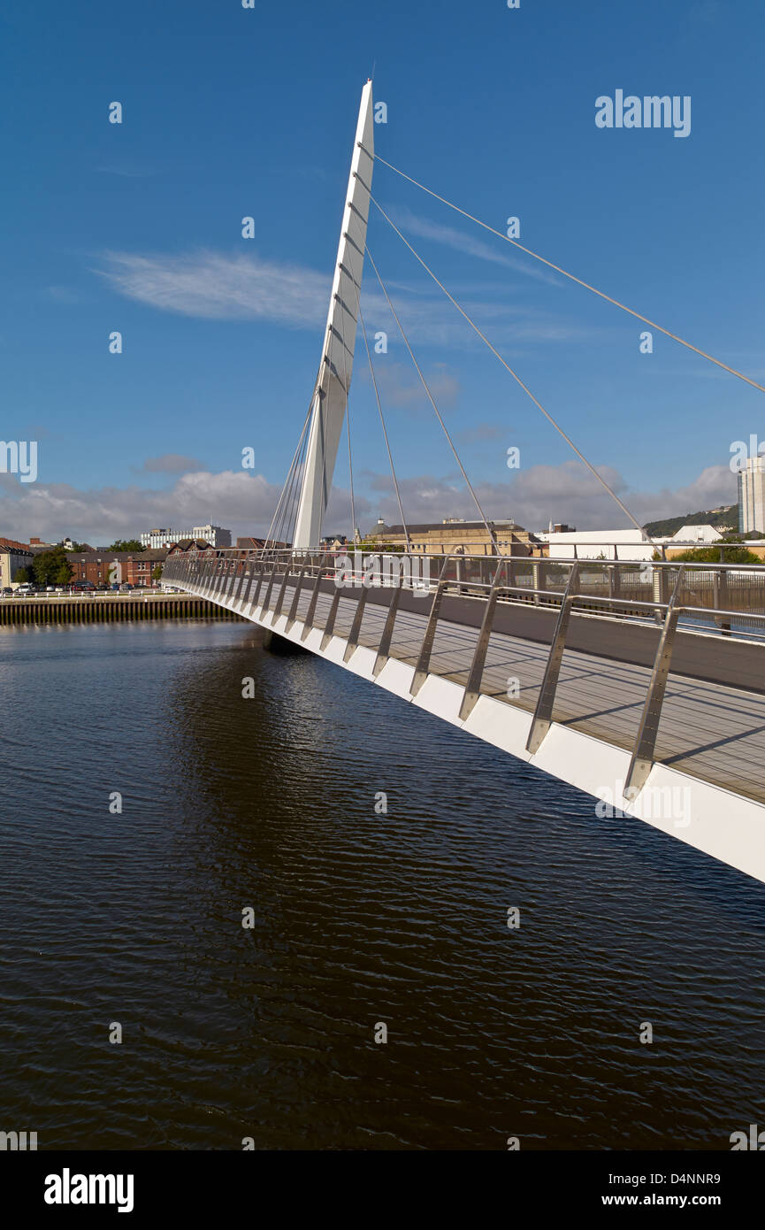 Swansea Sail Bridge Stock Photo - Alamy