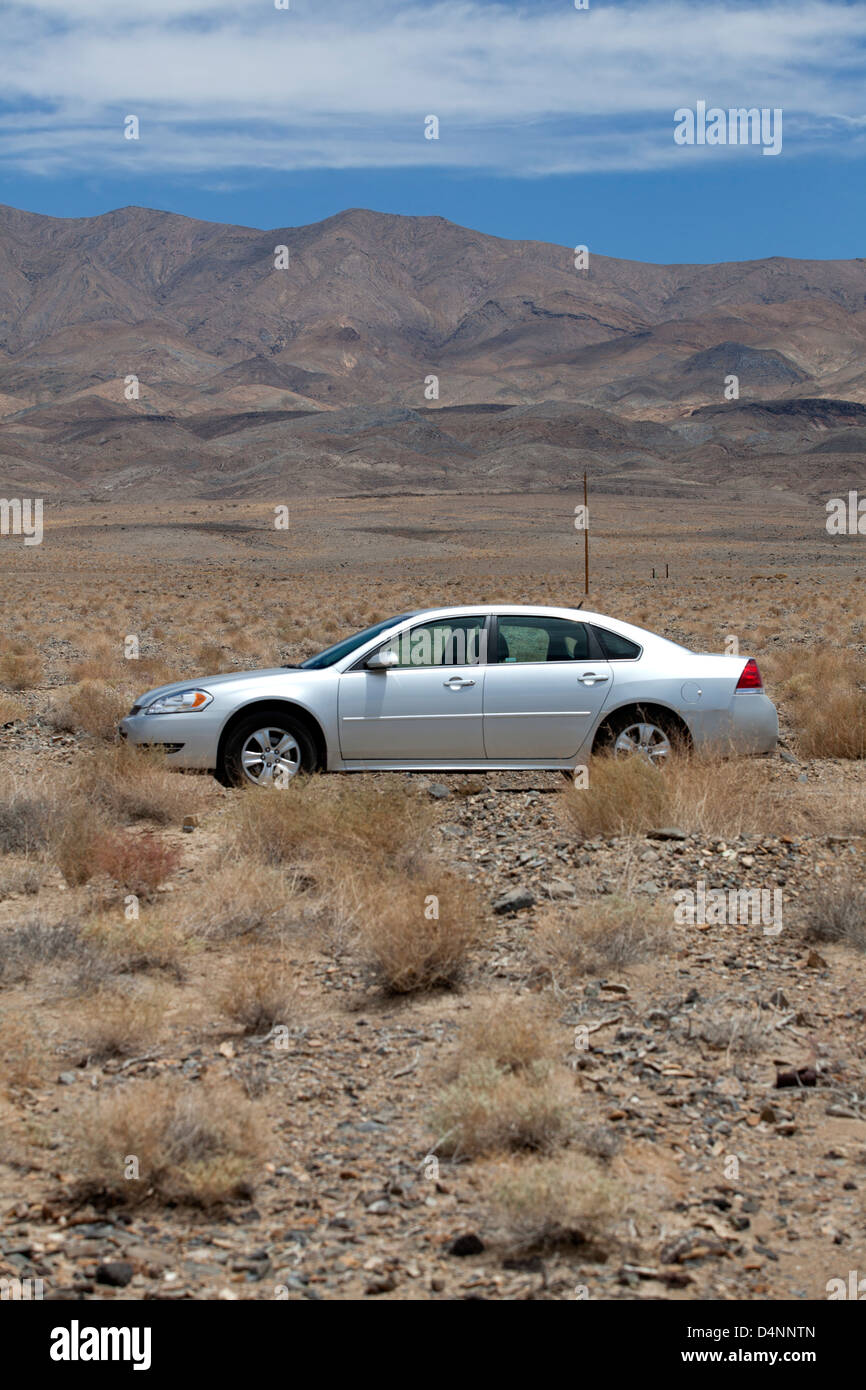 A car in the desert, Death Valley, California, USA Stock Photo - Alamy