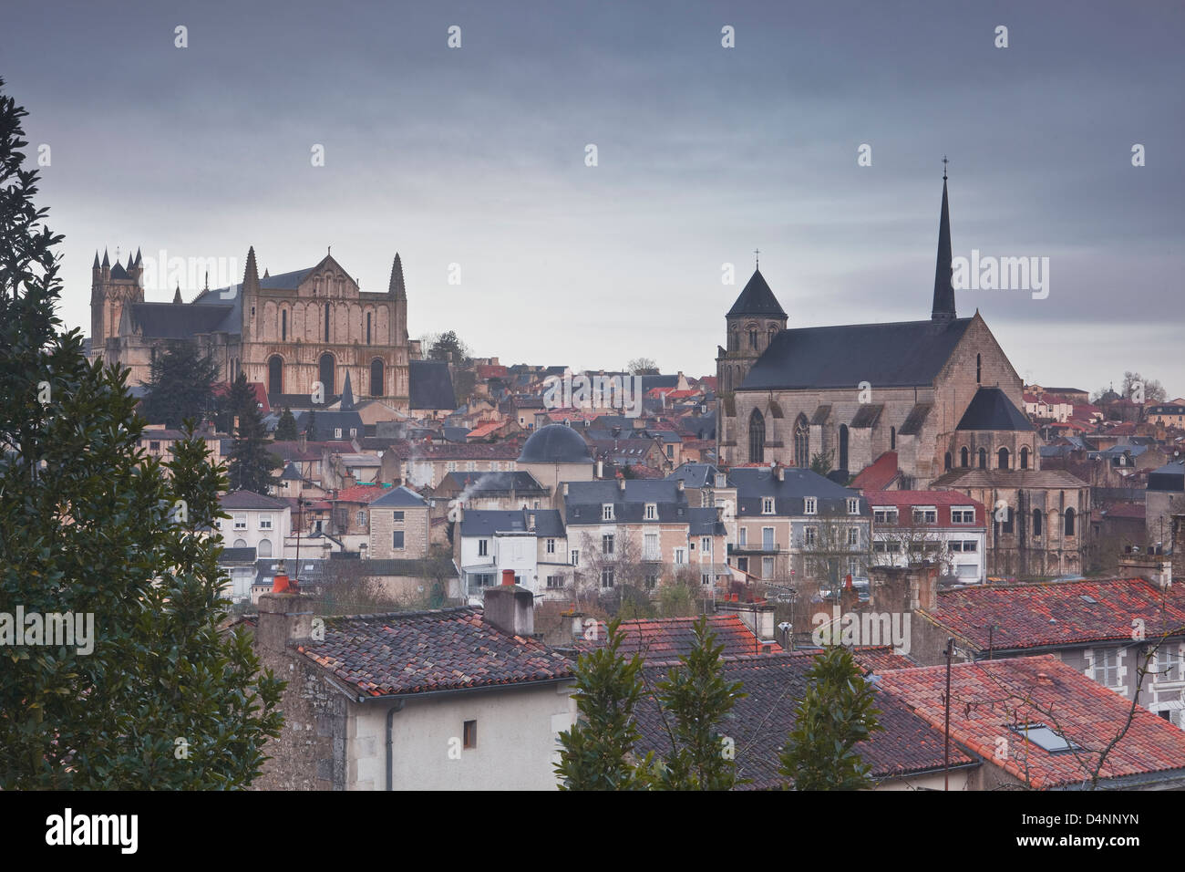 Overlooking the french city of Poitiers Stock Photo - Alamy