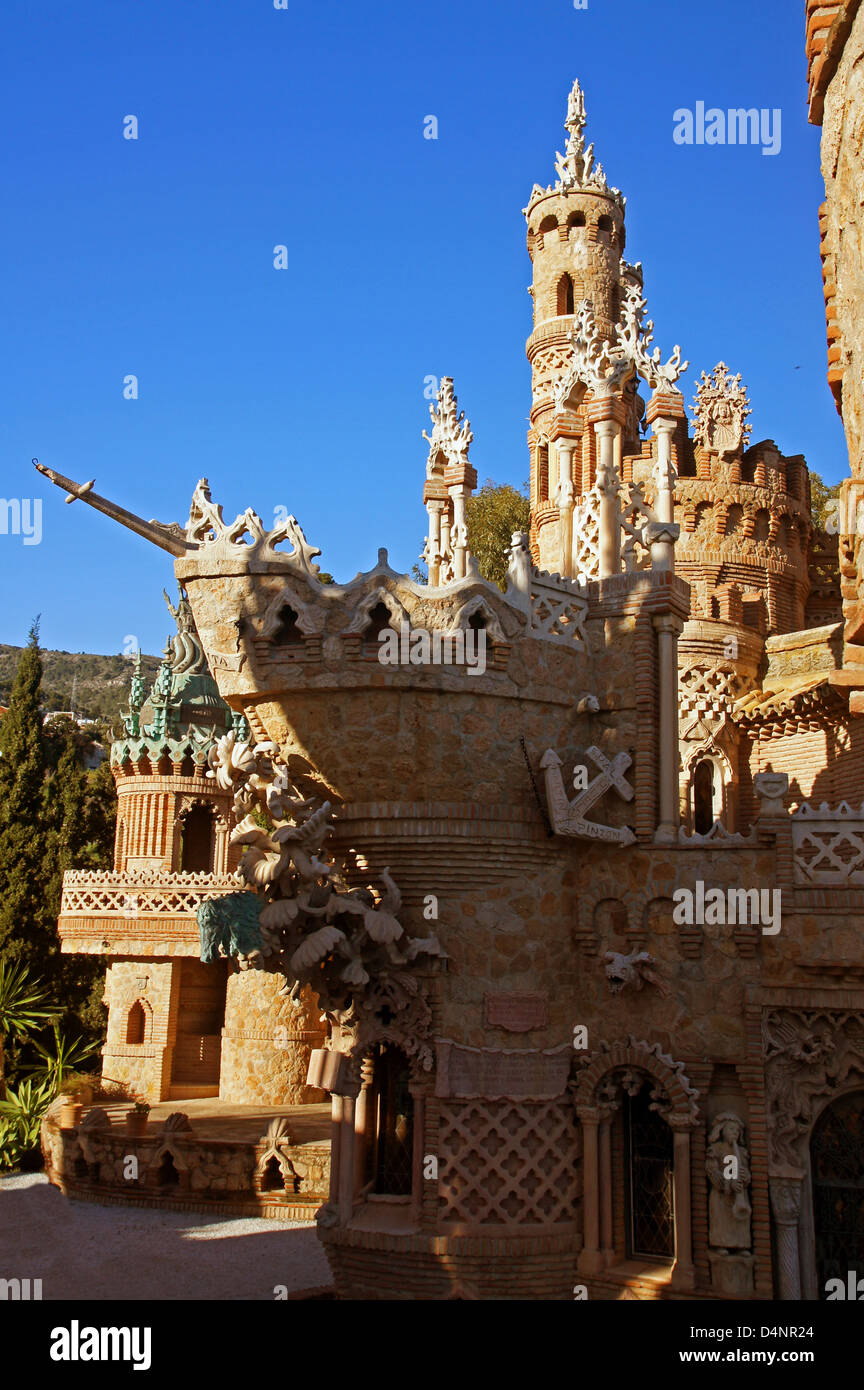 Castillo Monumento Colomares in Spain Stock Photo - Alamy