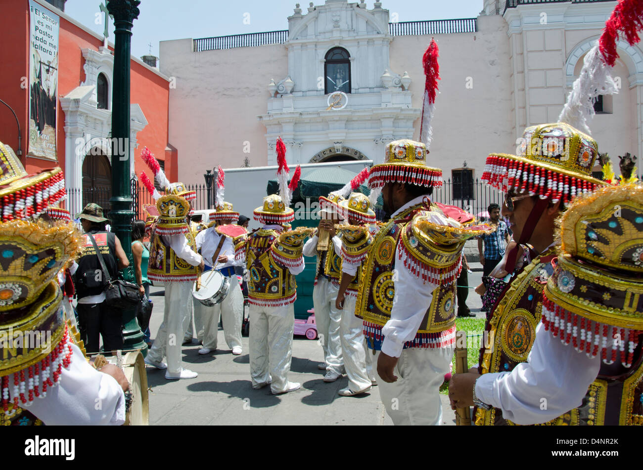 Candelaria folk parade in Lima downtown. Peru Stock Photo - Alamy