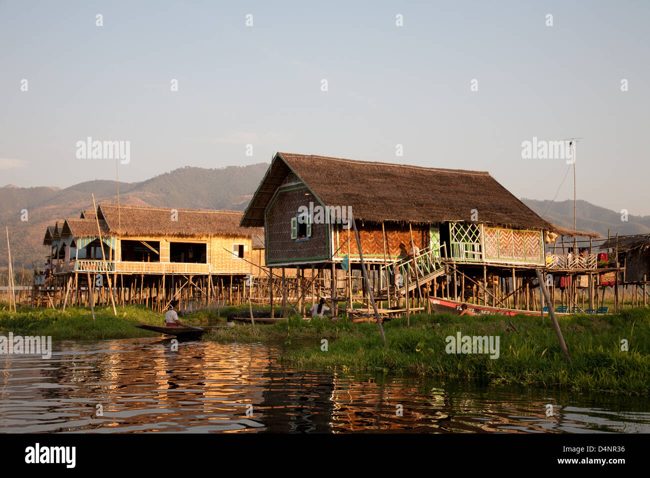 Stilt house on Inle Lake Burma (Myanmar Stock Photo - Alamy