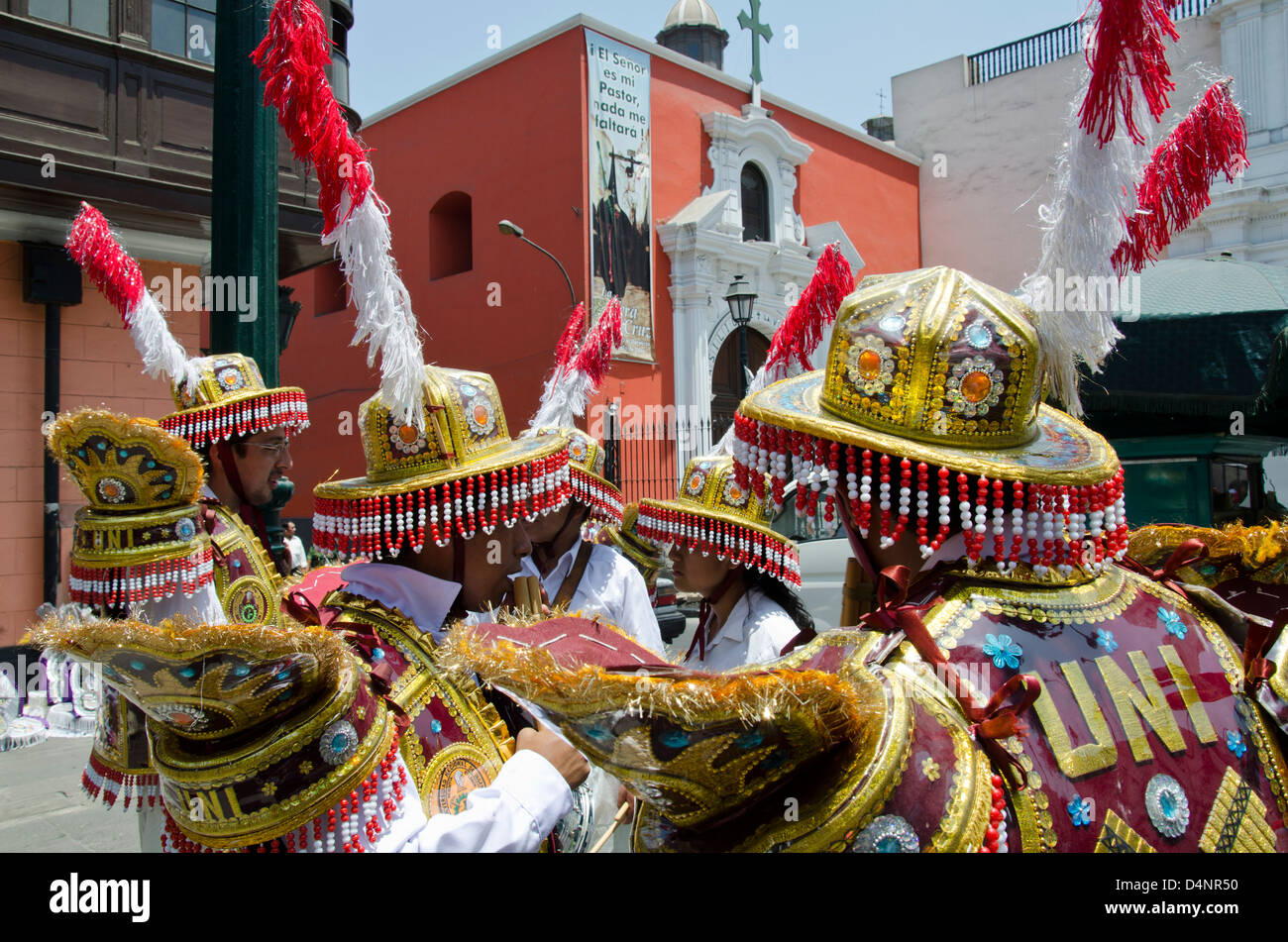 Candelaria folk parade in Lima downtown. Peru Stock Photo - Alamy