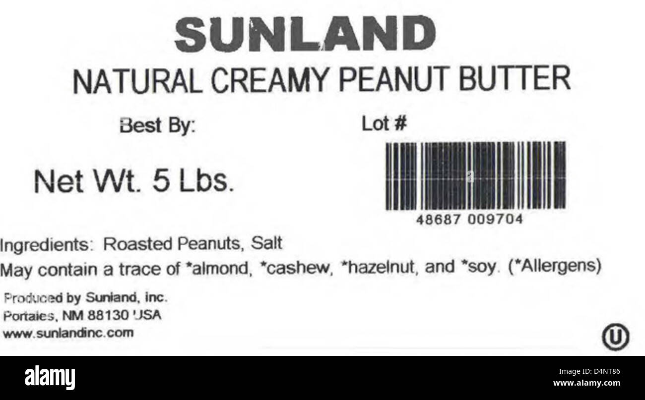 Sunland Inc. has expanded its recall to include cashew butter, tahini ...