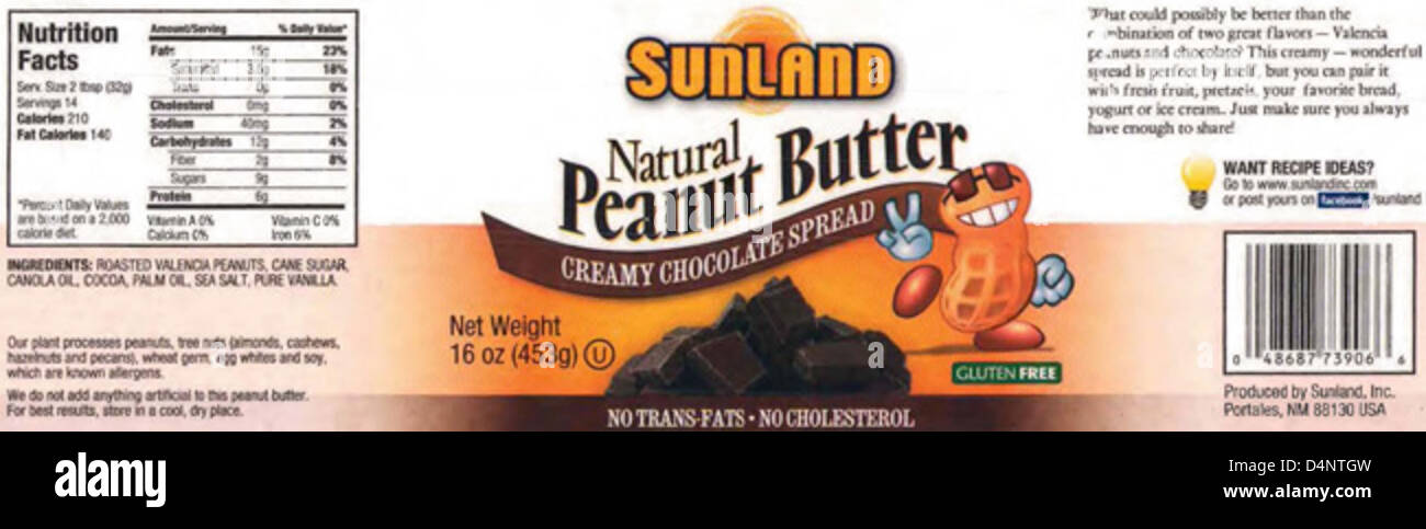 Sunland Inc. has recalled cashew butter, tahini, and roasted blanched ...