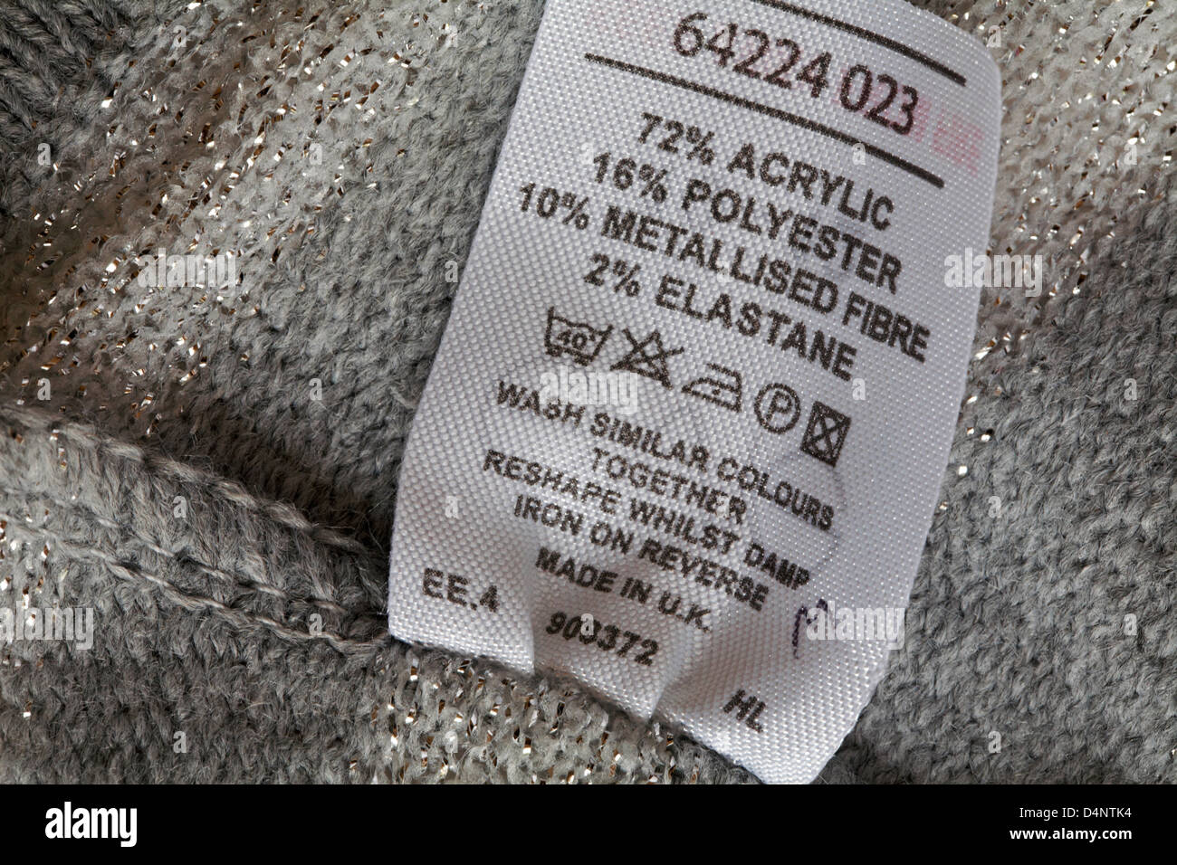 label showing materials and washing instructions - care washing symbols ...