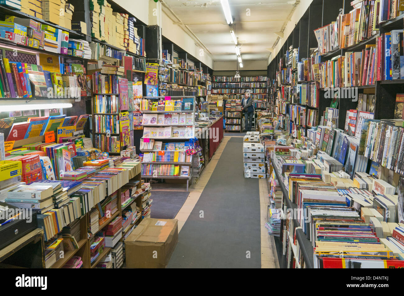 Interior view of Robinson's bookshop within the Grainger Market ...