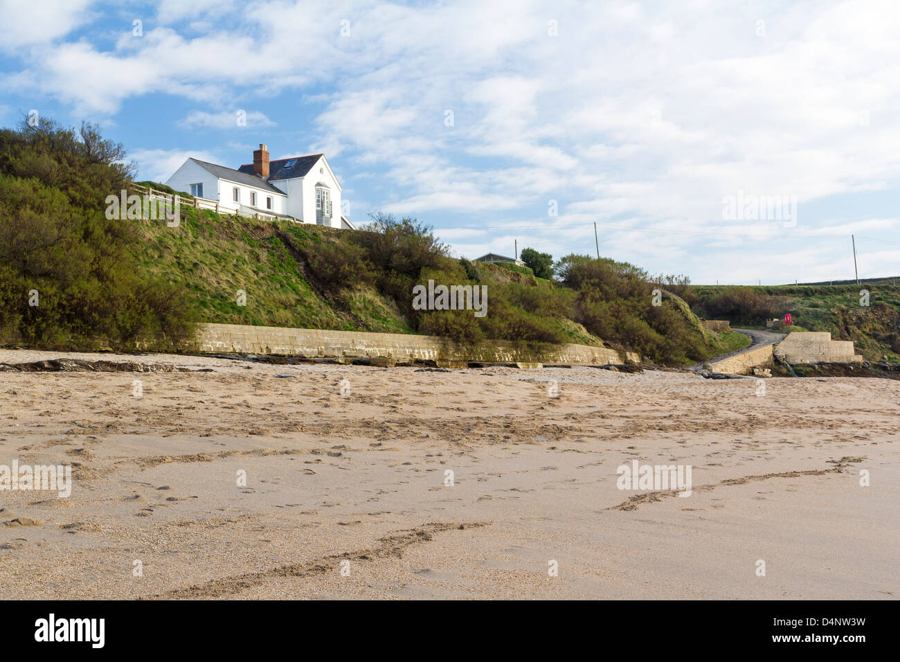 The beach at Gunwalloe Fishing Cove, Cornwall England UK Stock Photo ...