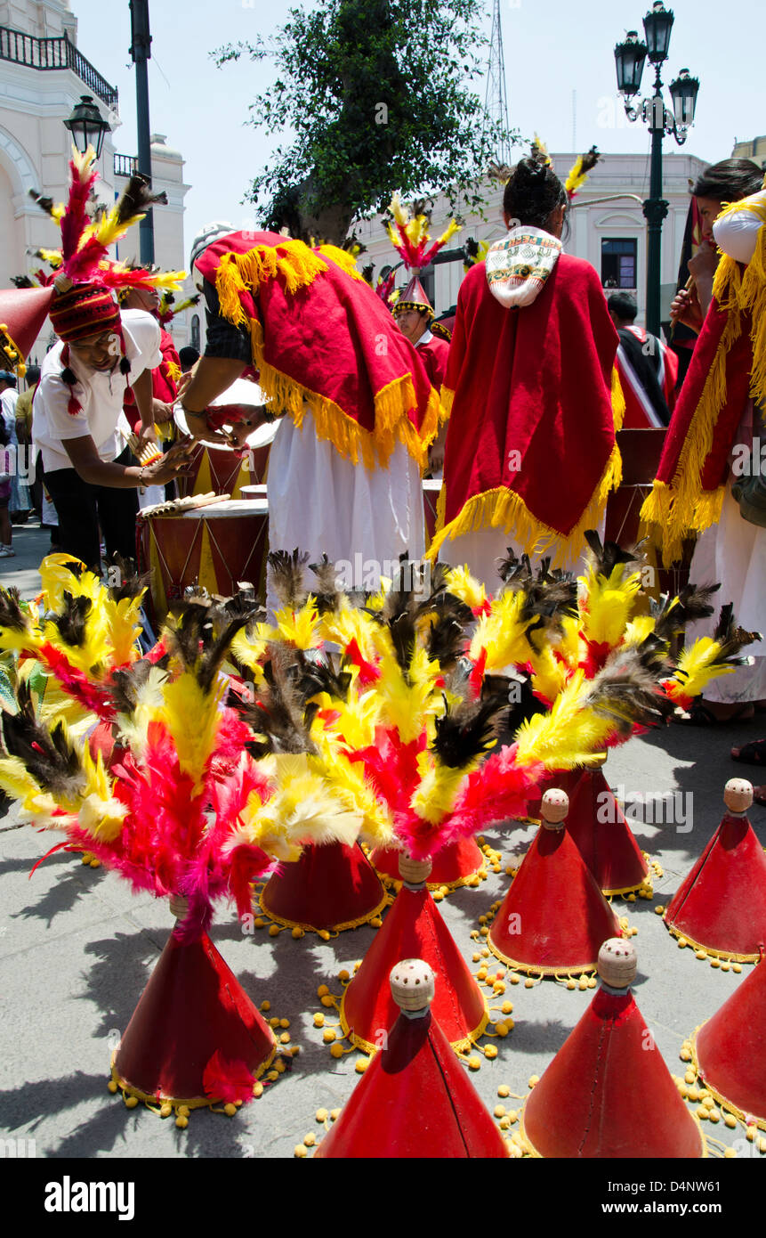Candelaria folk parade in Lima downtown. Peru Stock Photo - Alamy