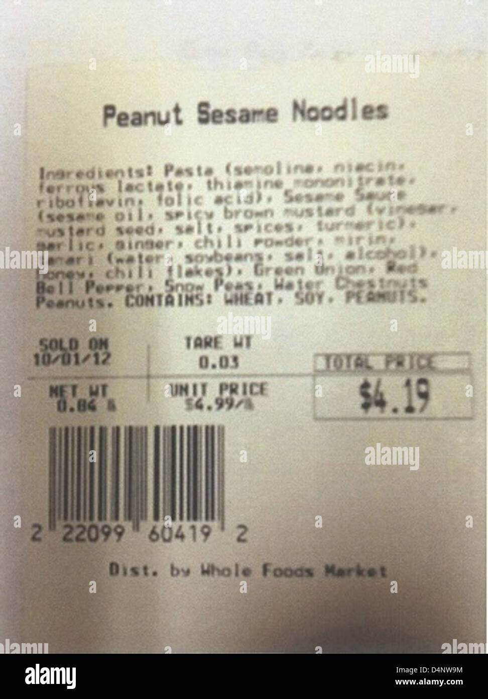 Product recall label hi-res stock photography and images - Alamy