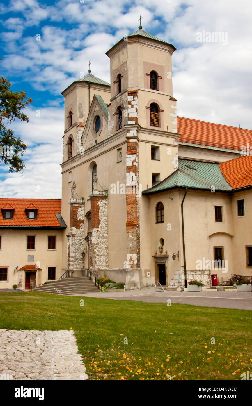 Church in Benedictine monastery Tyniec near Cracow - Poland Stock Photo ...
