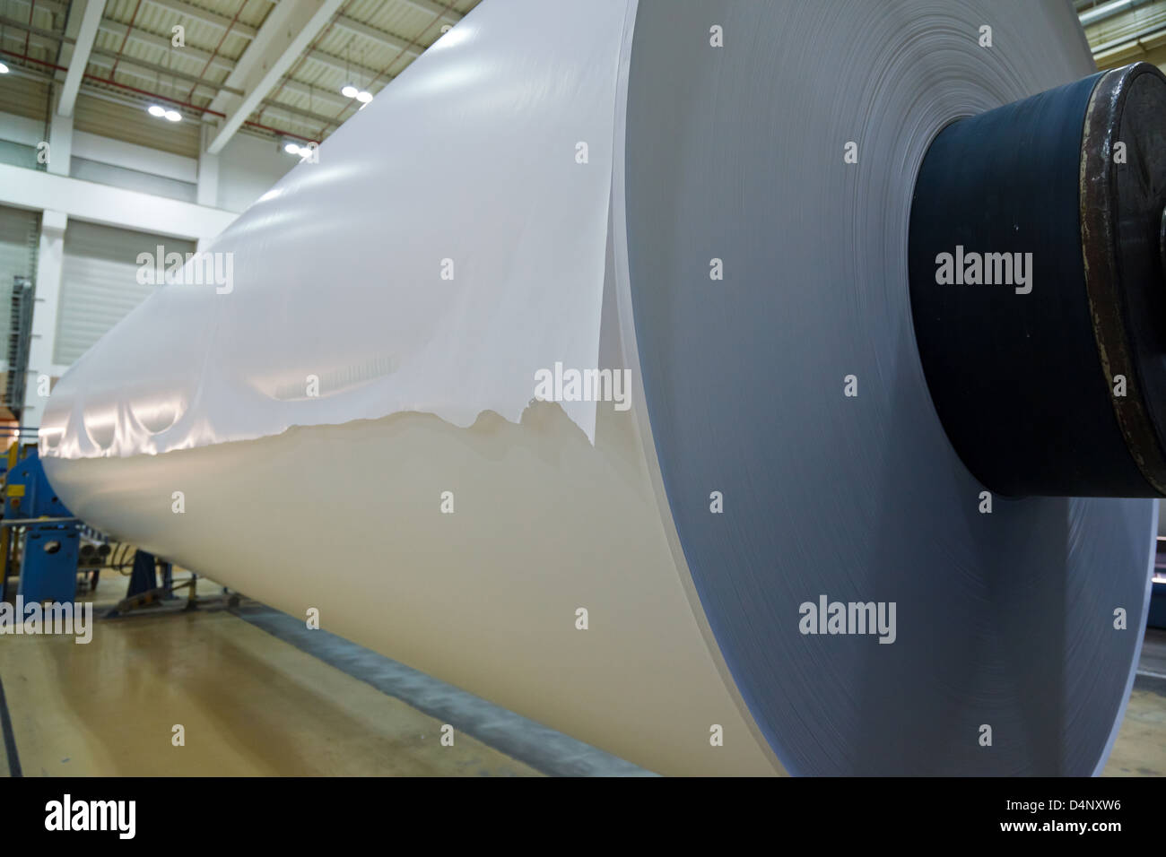 Dörpen, Germany, giant paper roll at Nordland Papier Stock Photo - Alamy