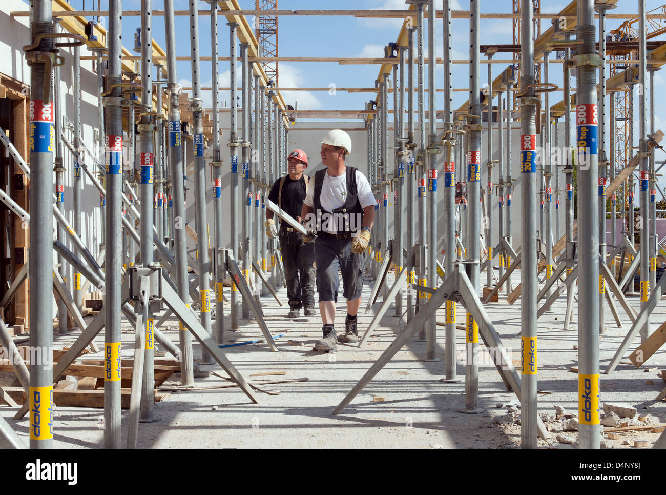 Berlin, Germany, Construction worker at a building site Stock Photo - Alamy