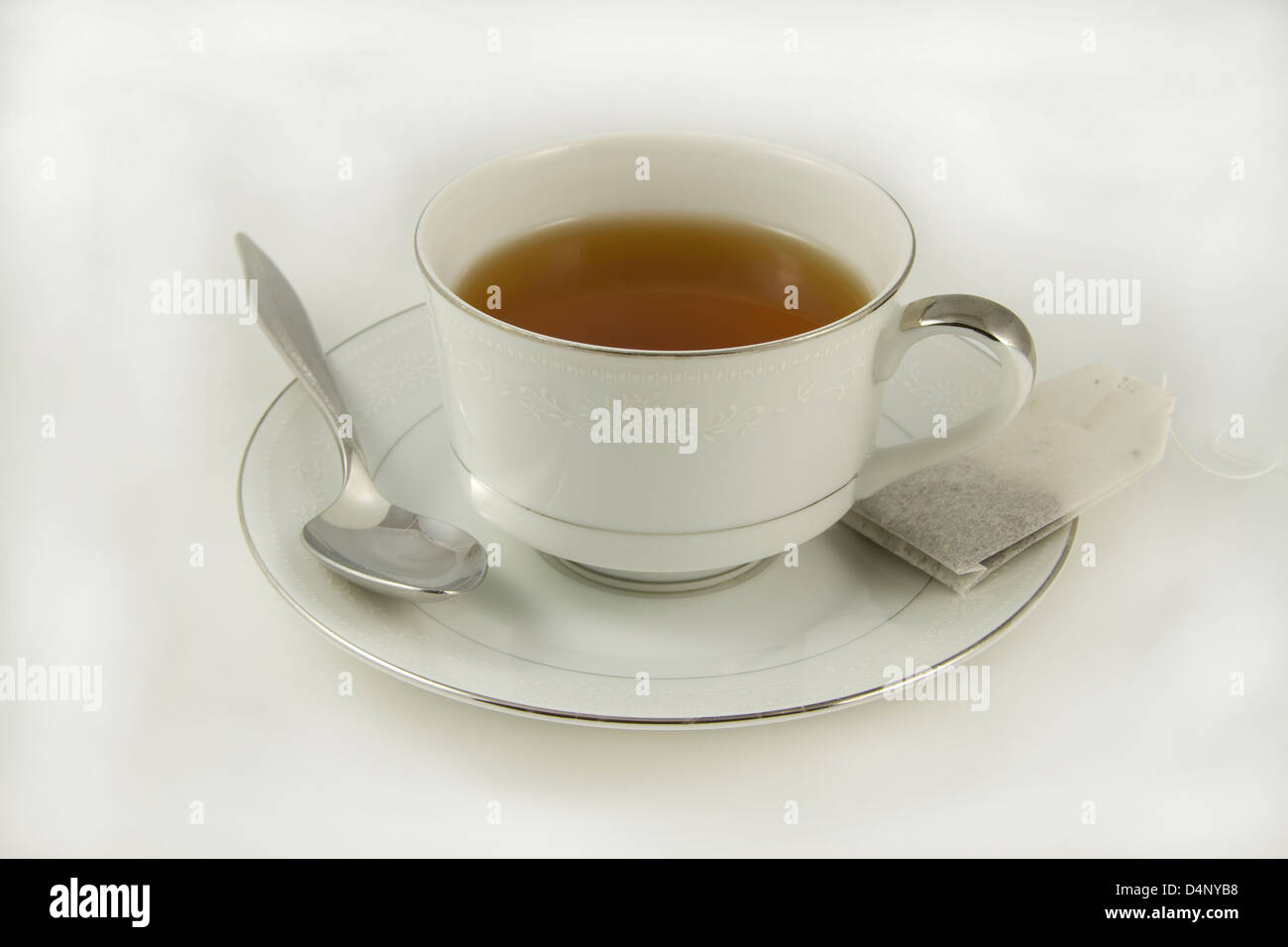 Cup of Tea in White Tea Cup Stock Photo - Alamy