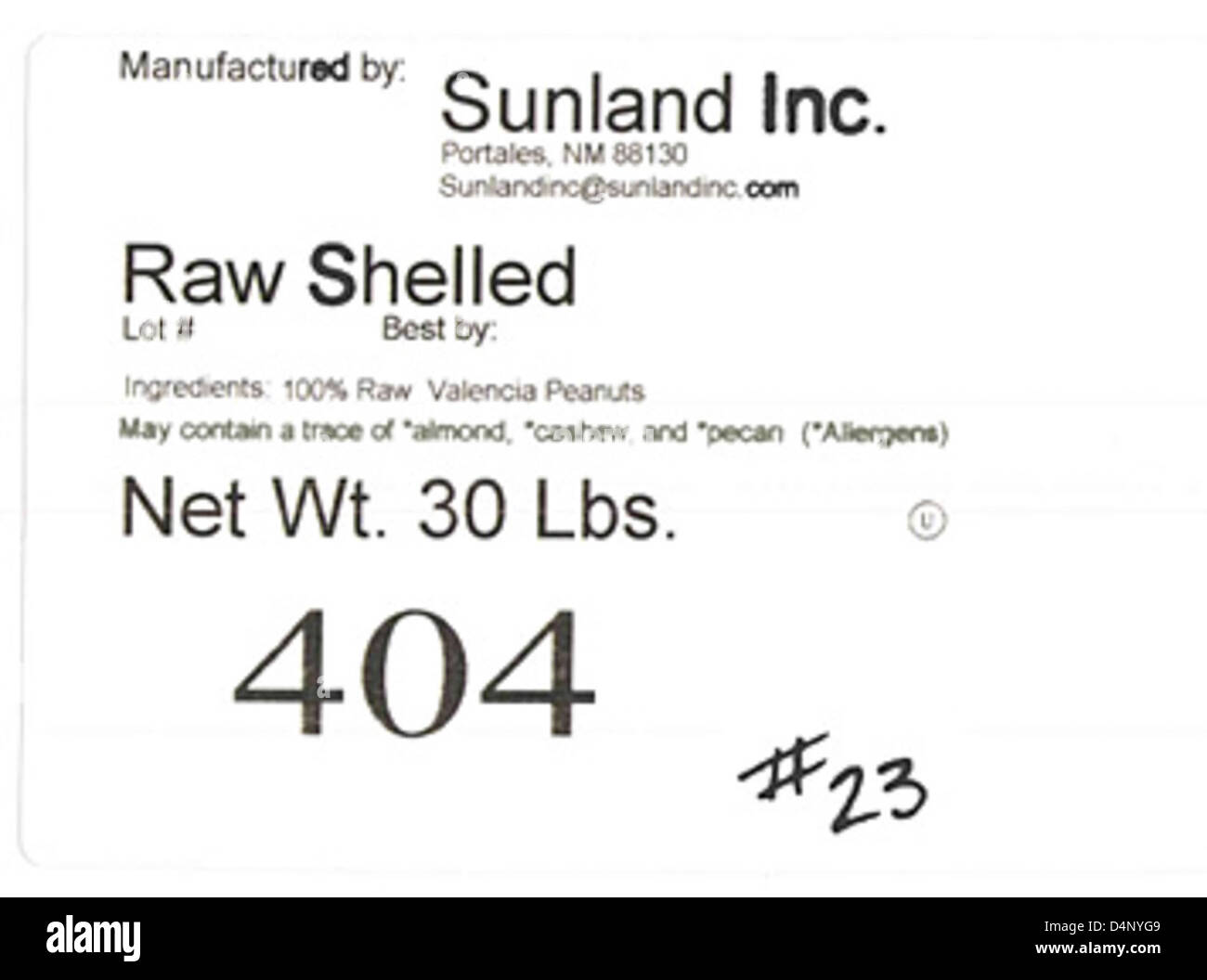 Sunland Inc. has recalled raw shelled peanuts due to potential ...