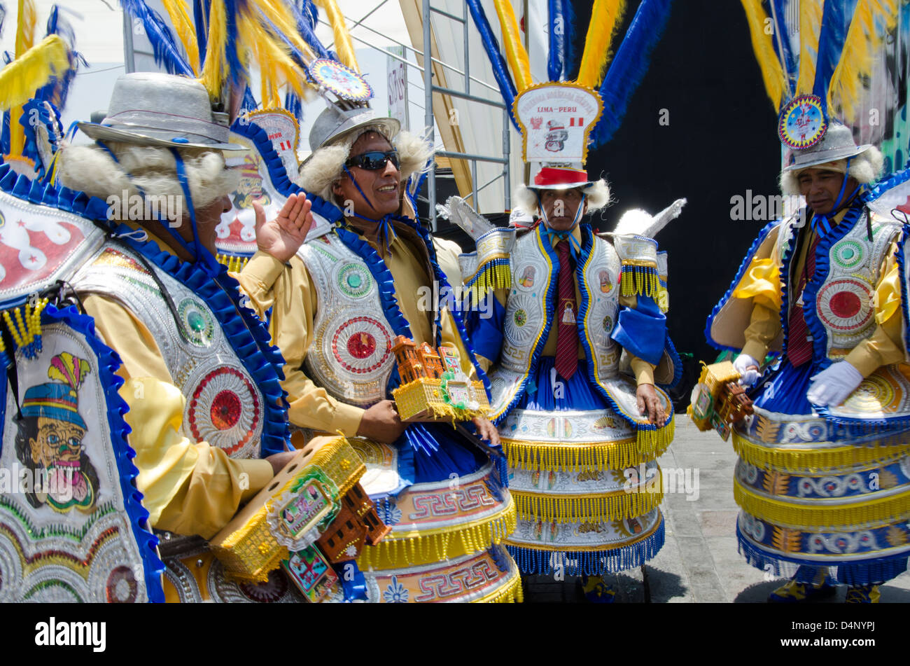 Candelaria folk parade in Lima downtown. Peru Stock Photo - Alamy