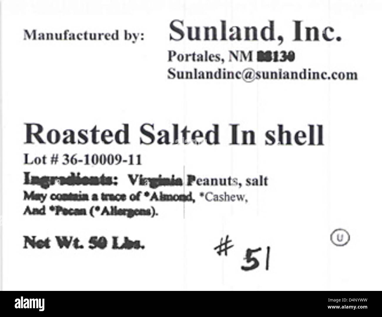 Sunland Inc. has recalled in-shell and shelled peanuts due to potential ...