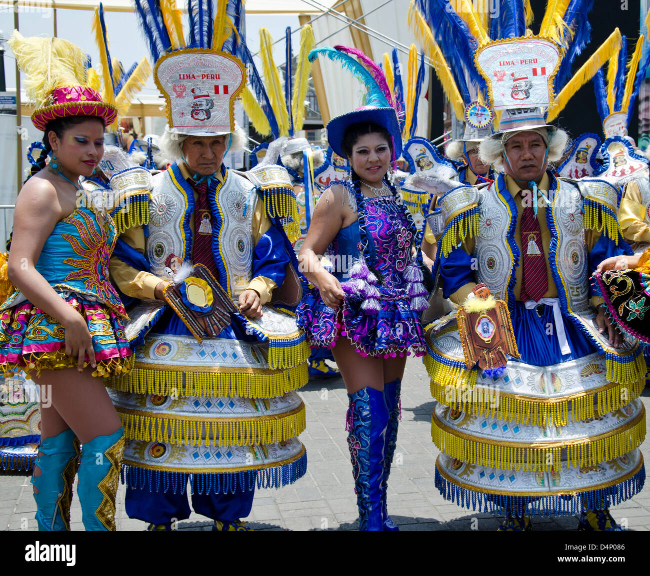 Candelaria folk parade in Lima downtown. Peru Stock Photo - Alamy