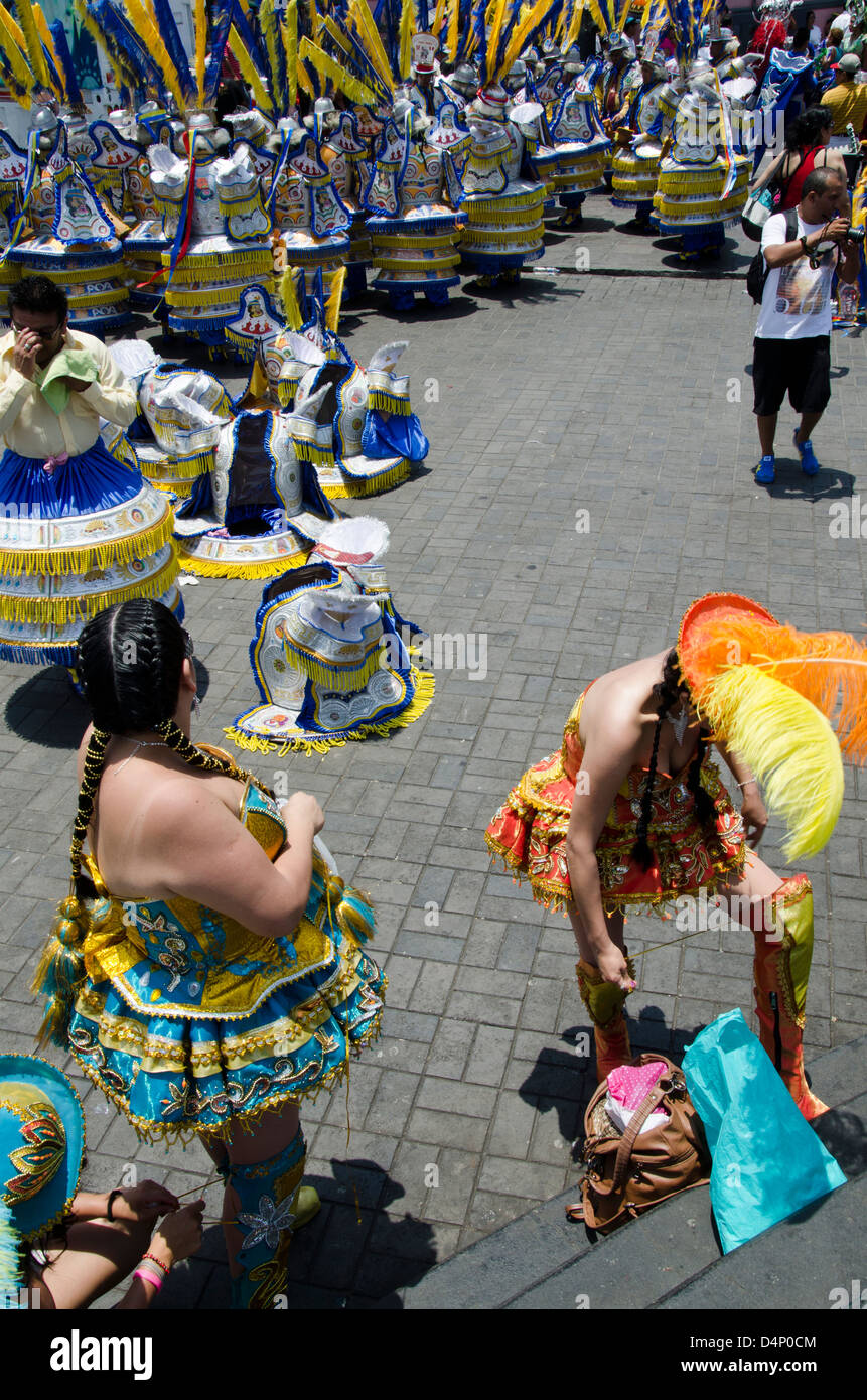 Candelaria folk parade in Lima downtown. Peru Stock Photo - Alamy
