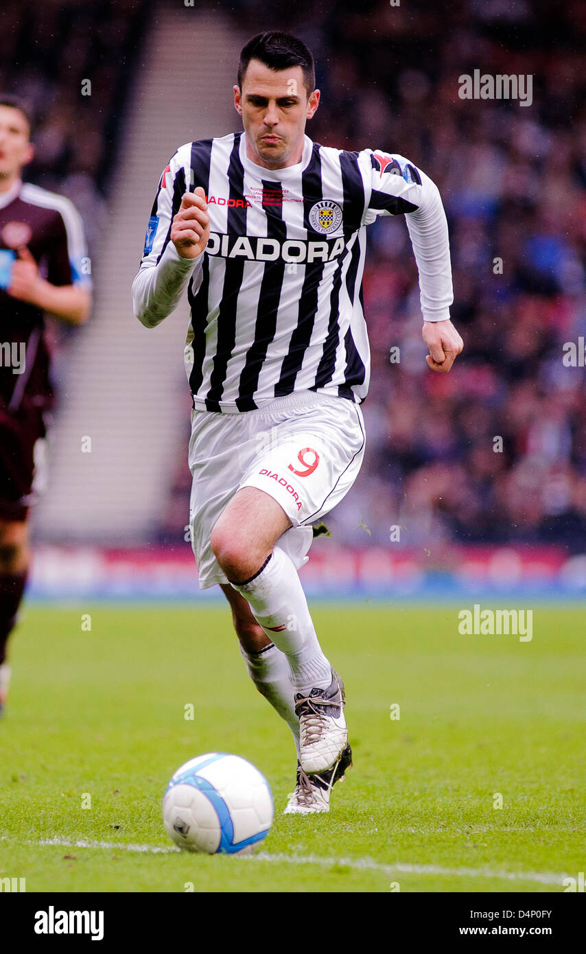 Glasgow, UK. 17th March, 2013. Steven Thompson (9) in action, Scottish ...