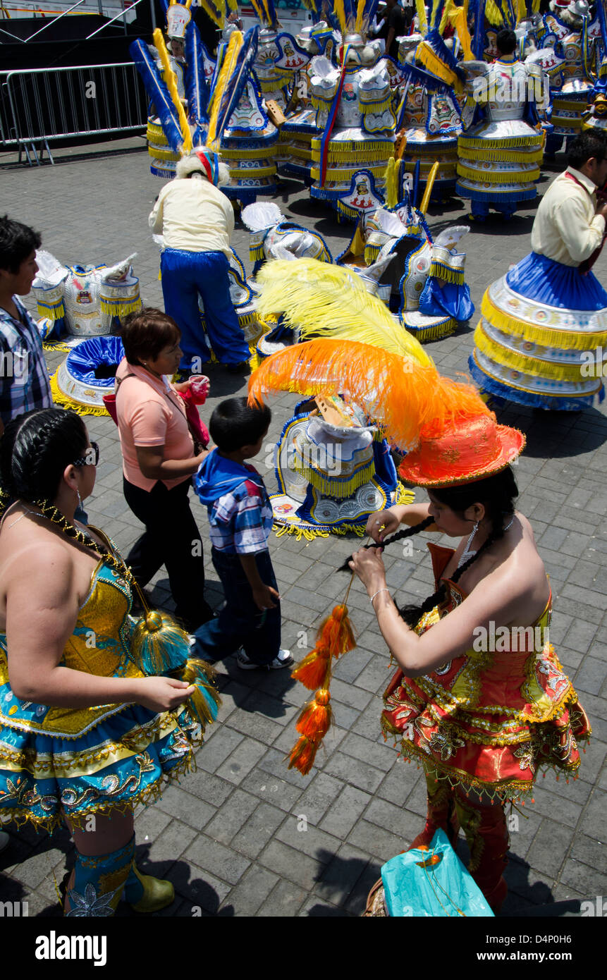 Candelaria folk parade in Lima downtown. Peru Stock Photo - Alamy