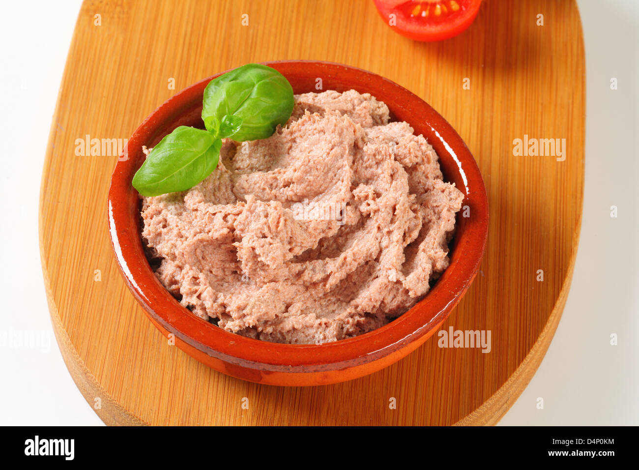 Dish of delicious spreadable pate Stock Photo - Alamy