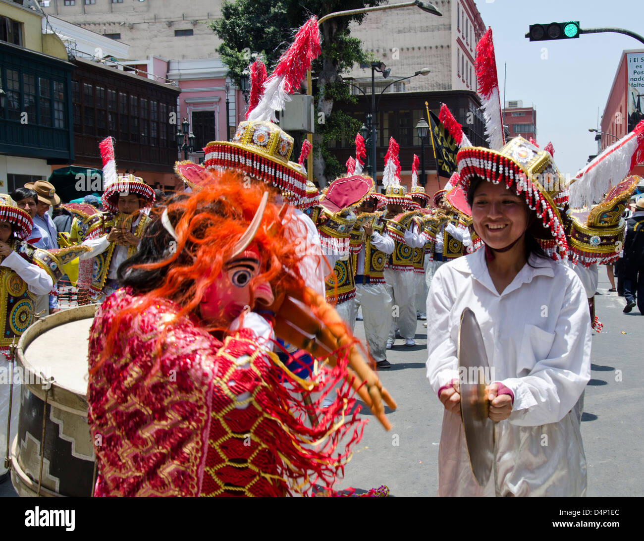 Candelaria folk parade in Lima downtown. Peru Stock Photo - Alamy