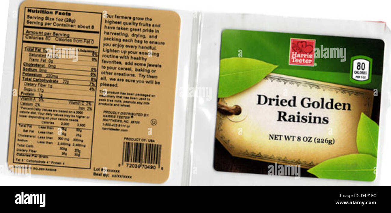 Whole Alternatives LLC and Harris Teeter have issued a recall for dried ...