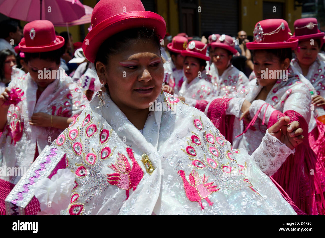 Candelaria folk parade in Lima downtown. Peru Stock Photo - Alamy