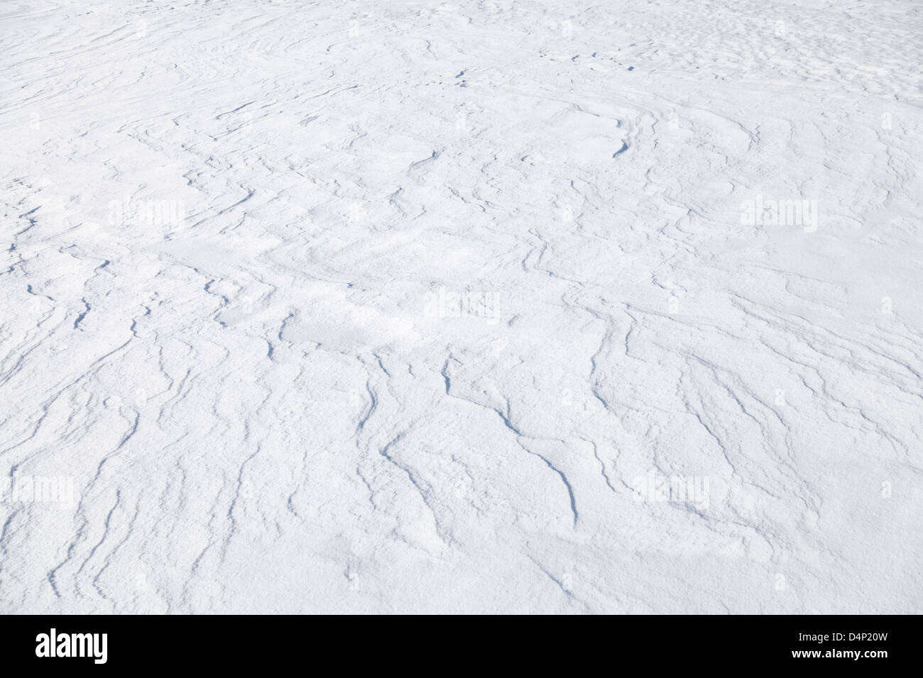 Abstract background texture of snowdrift with nice curved shadows Stock ...