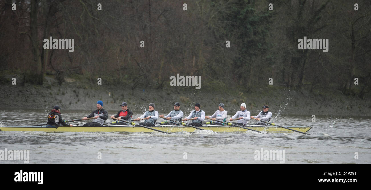 UK. 17th March, 2013. Oxford University Boat Club (OUBC) fixture ...