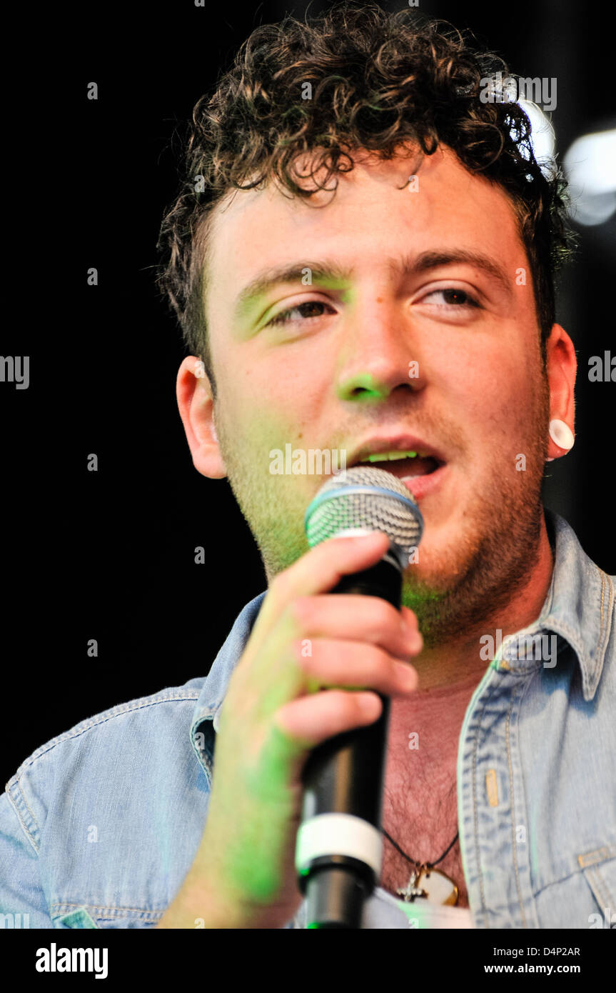 Belfast, Northern Ireland. 17th March, 2013. David Julien, finalist on ...