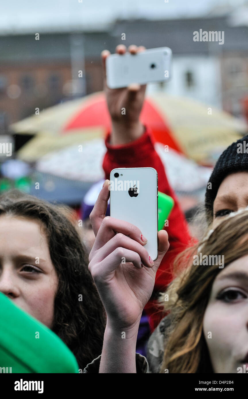 Group Of People With Iphones