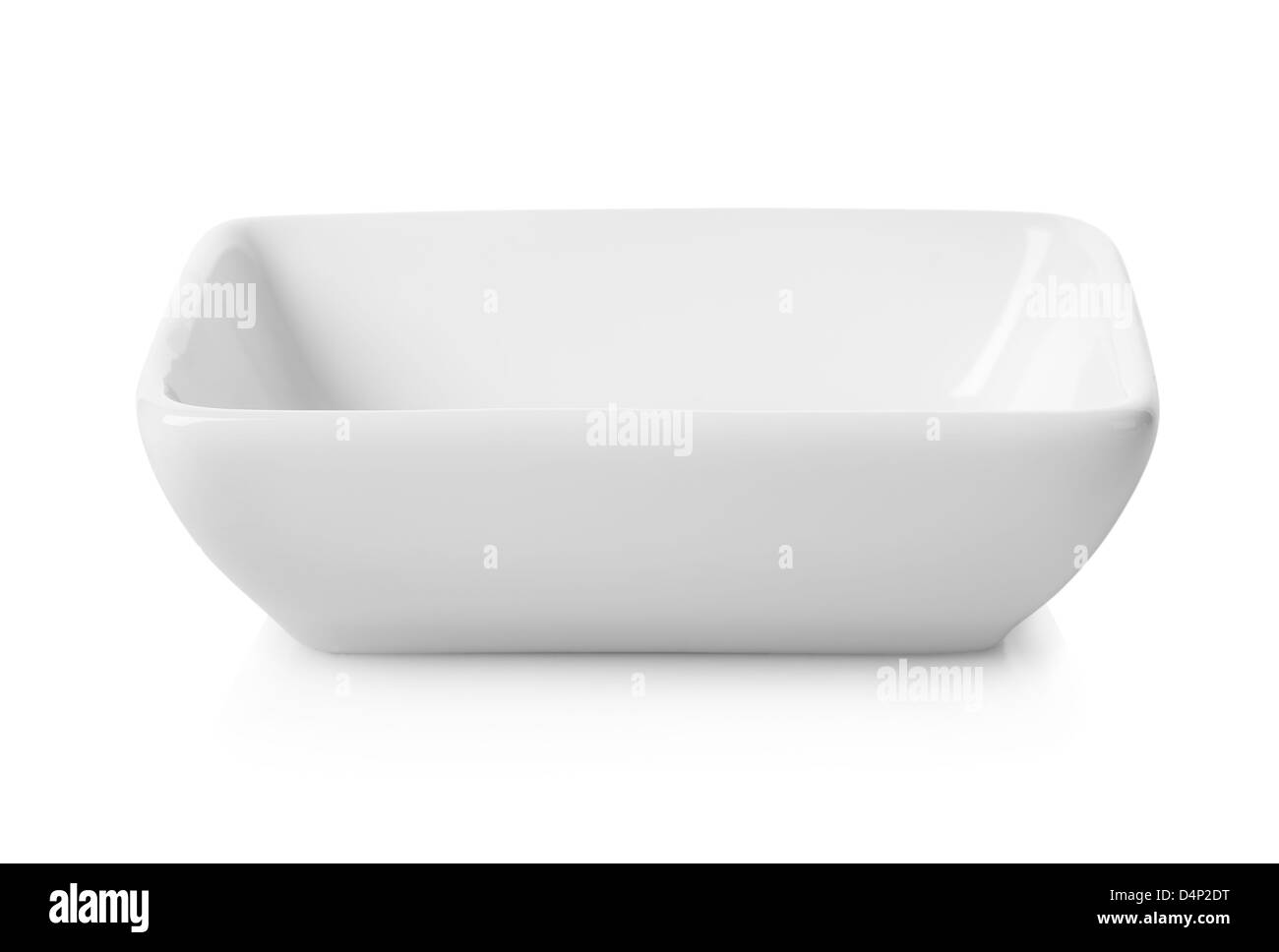 Empty white bowl isolated on white background Stock Photo - Alamy