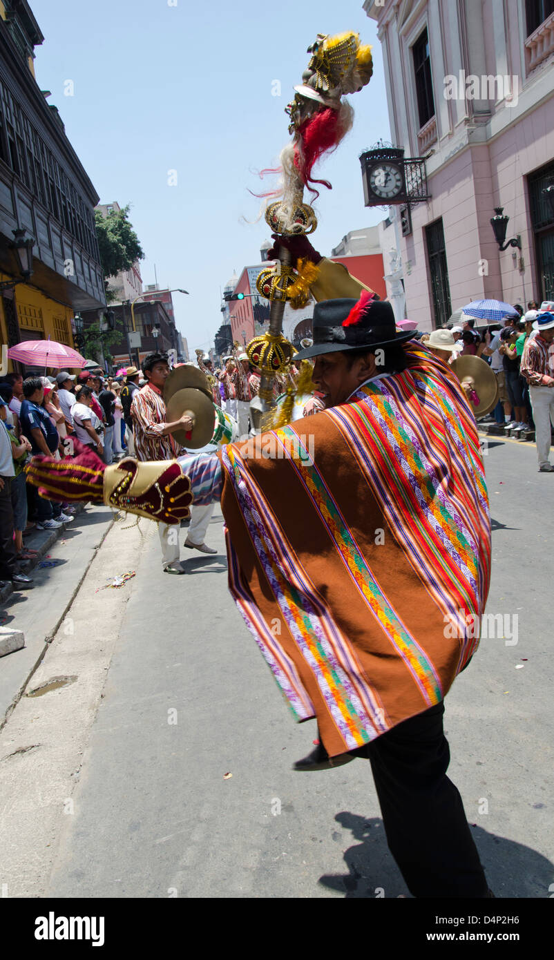 Candelaria folk parade in Lima downtown. Peru Stock Photo - Alamy