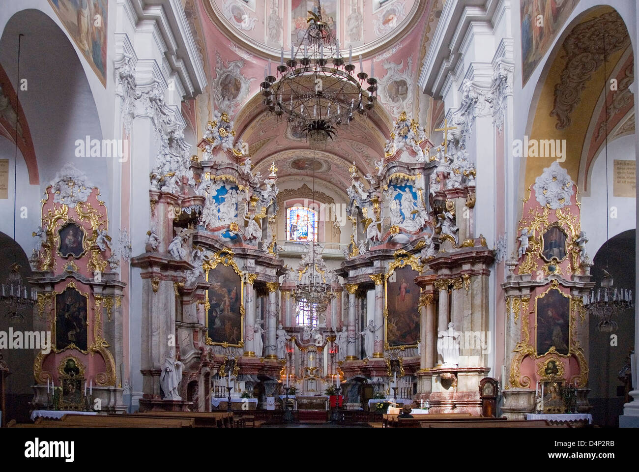 Inside Church of the Holy Spirit, Vilnius, Lithuania Stock Photo - Alamy