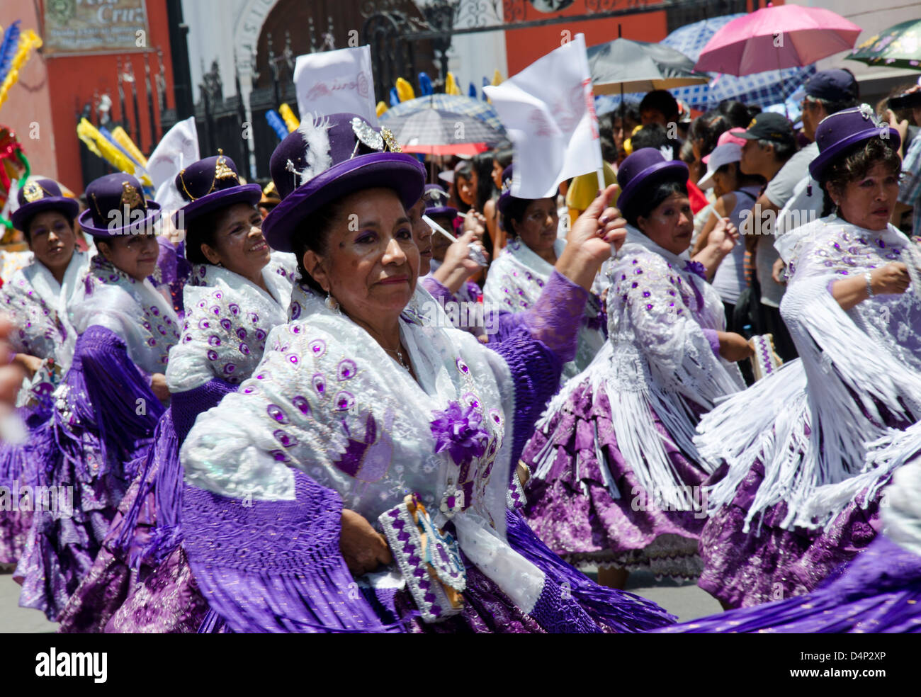 Candelaria folk parade in Lima downtown. Peru Stock Photo - Alamy