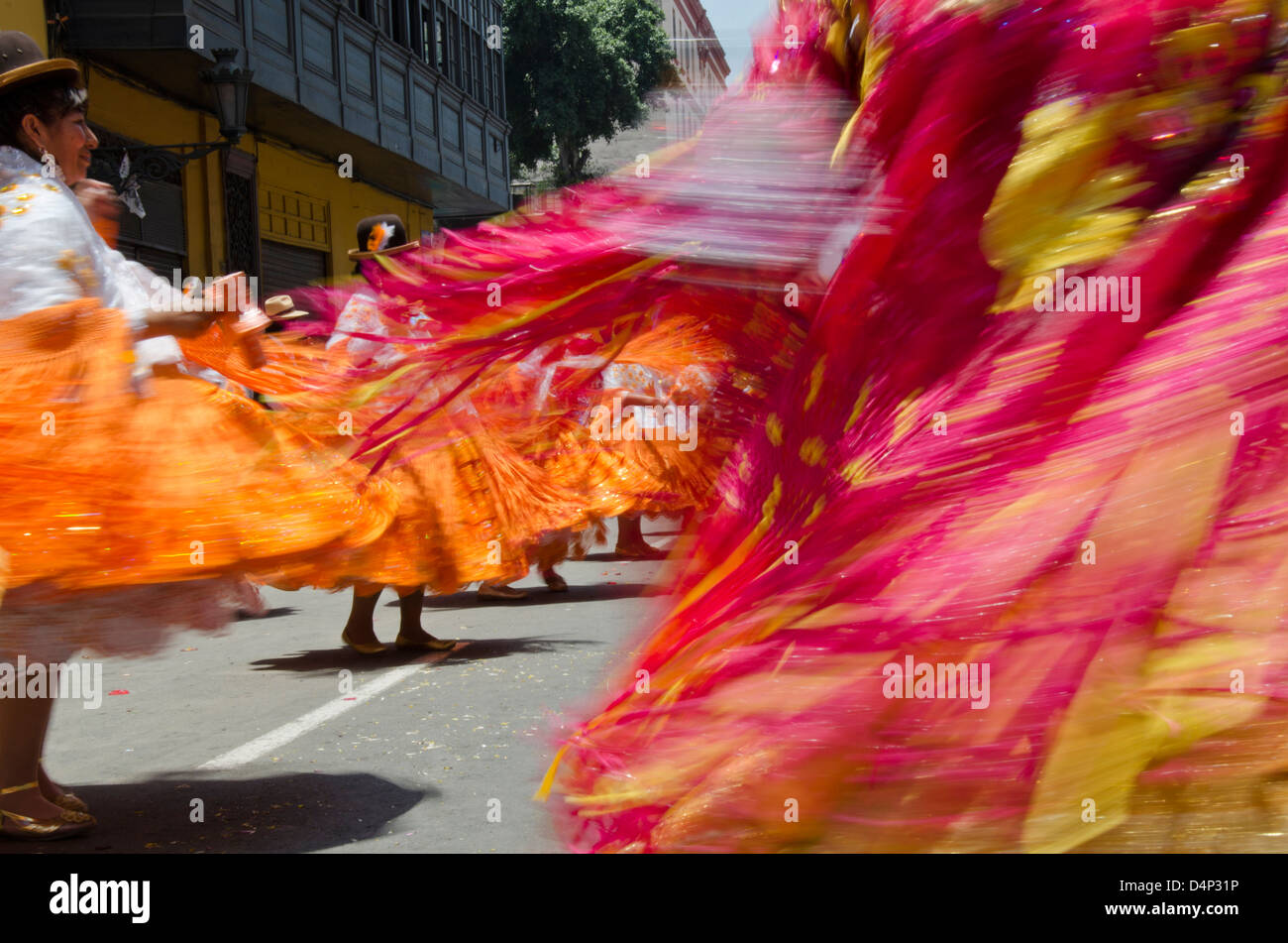 Candelaria folk parade in Lima downtown. Peru Stock Photo - Alamy