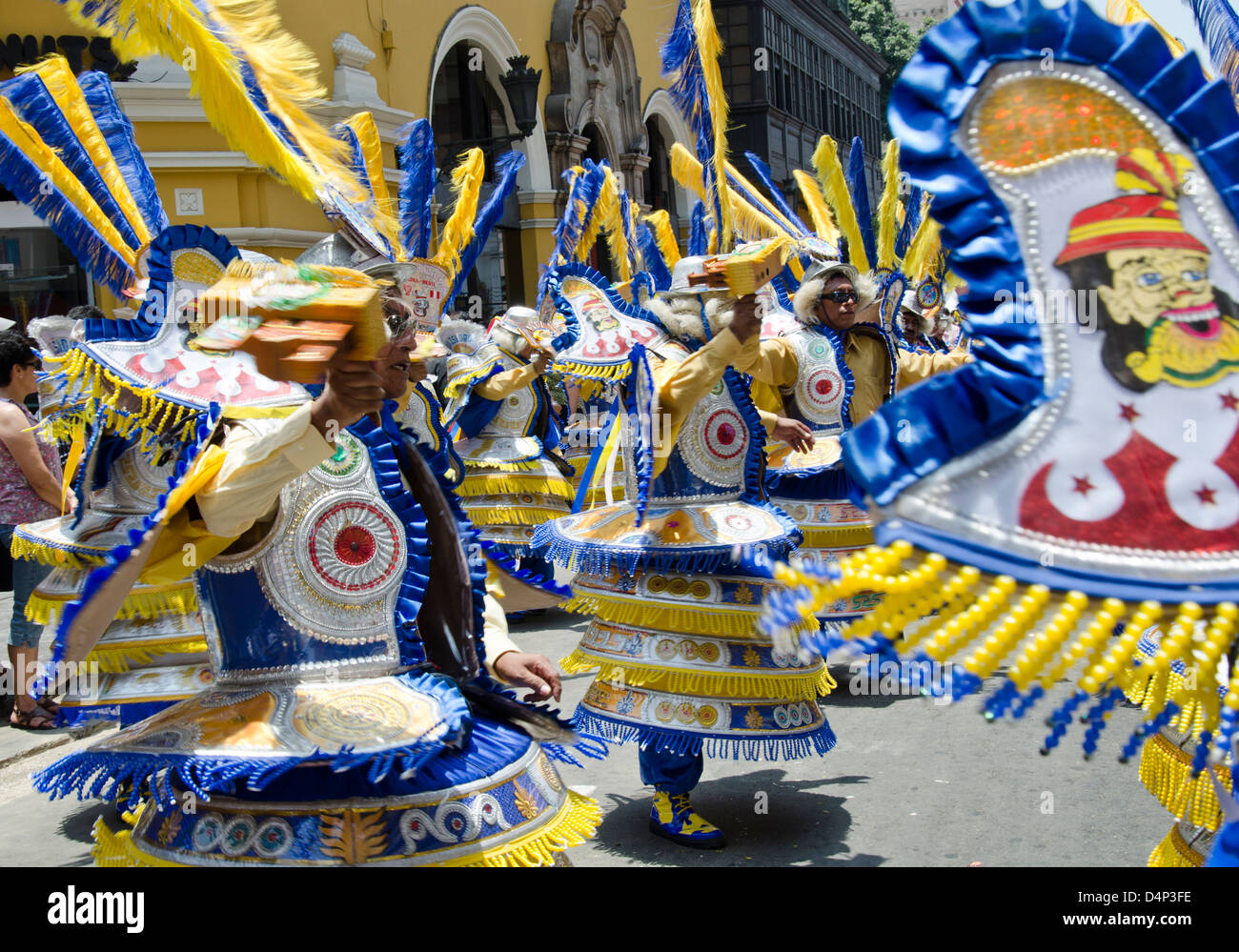 Candelaria folk parade in Lima downtown. Peru Stock Photo - Alamy