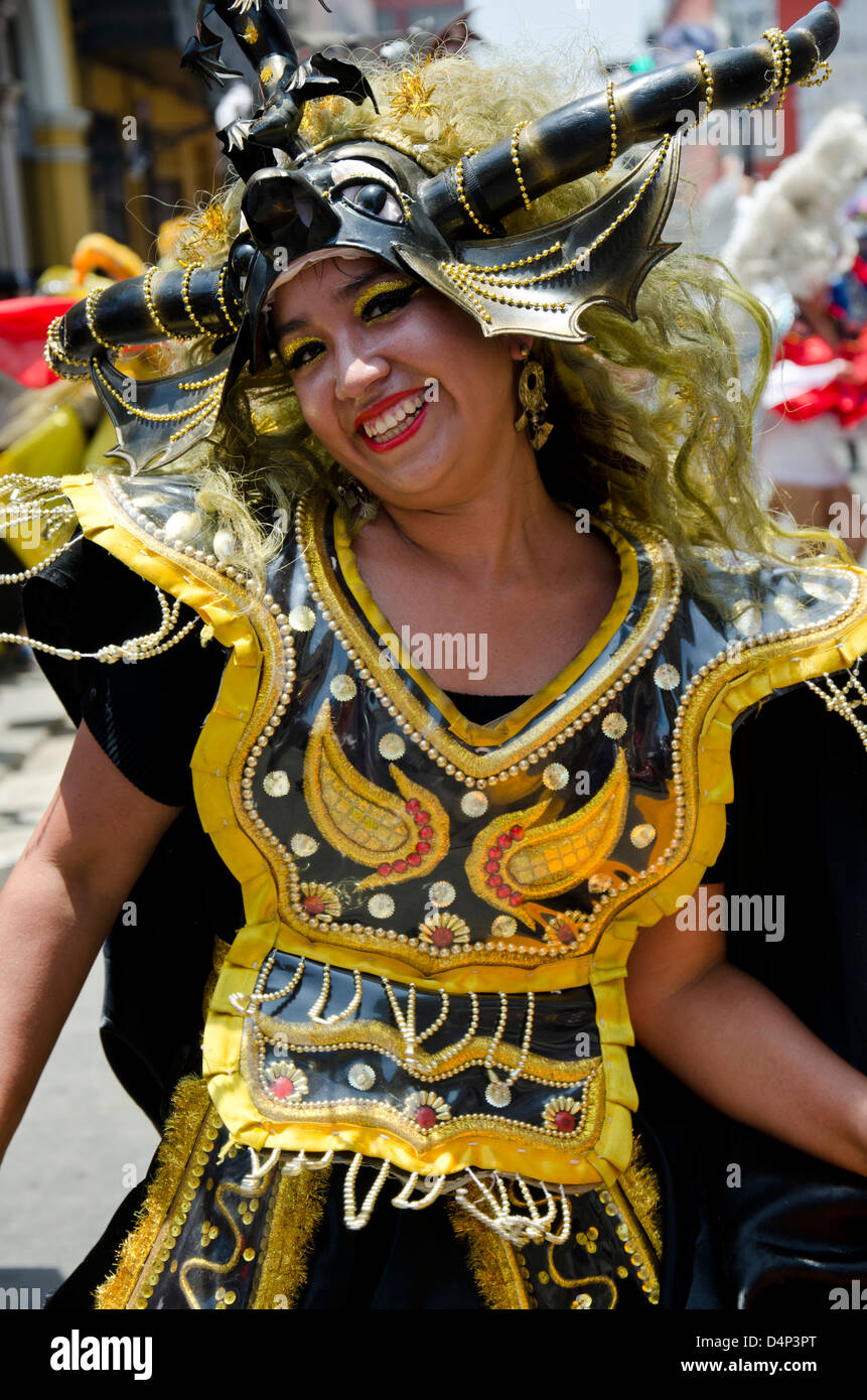 Candelaria folk parade in Lima downtown. Peru Stock Photo - Alamy