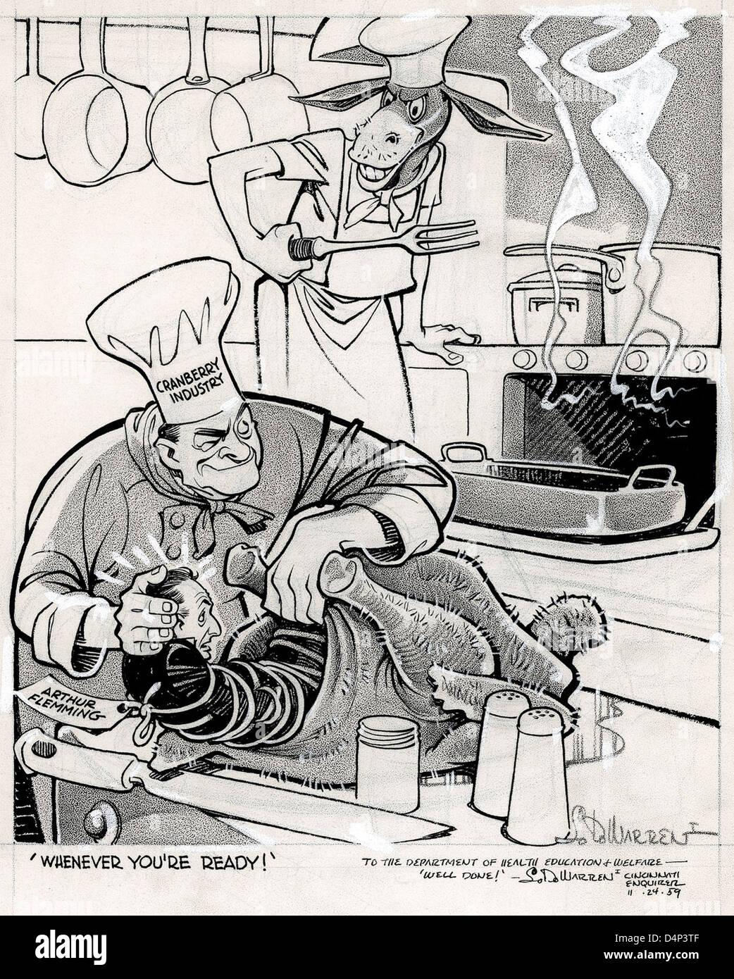 This editorial cartoon, created in the 1950s, features Health ...