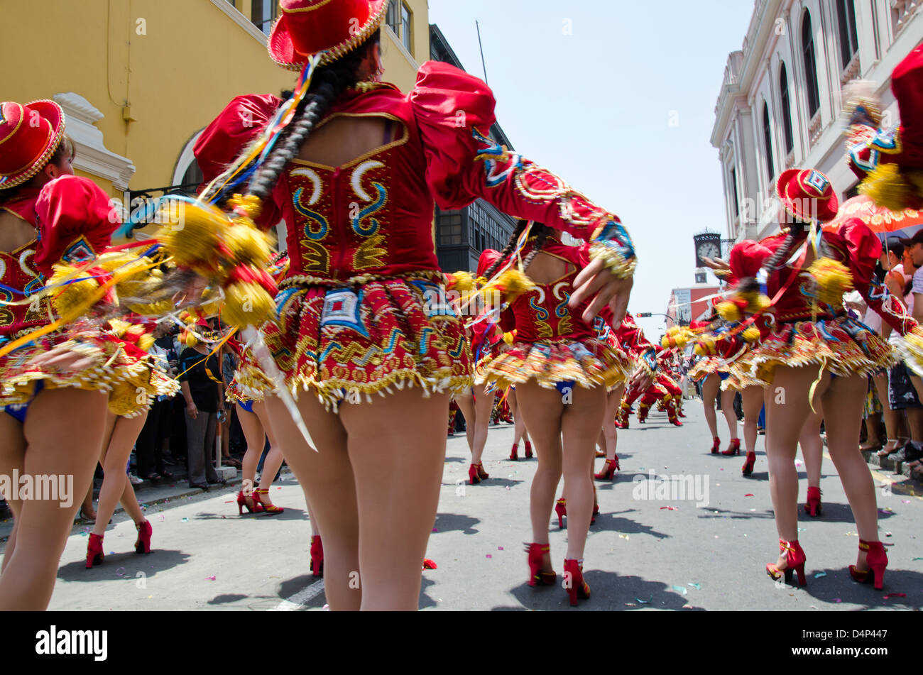 Candelaria folk parade in Lima downtown. Peru Stock Photo - Alamy